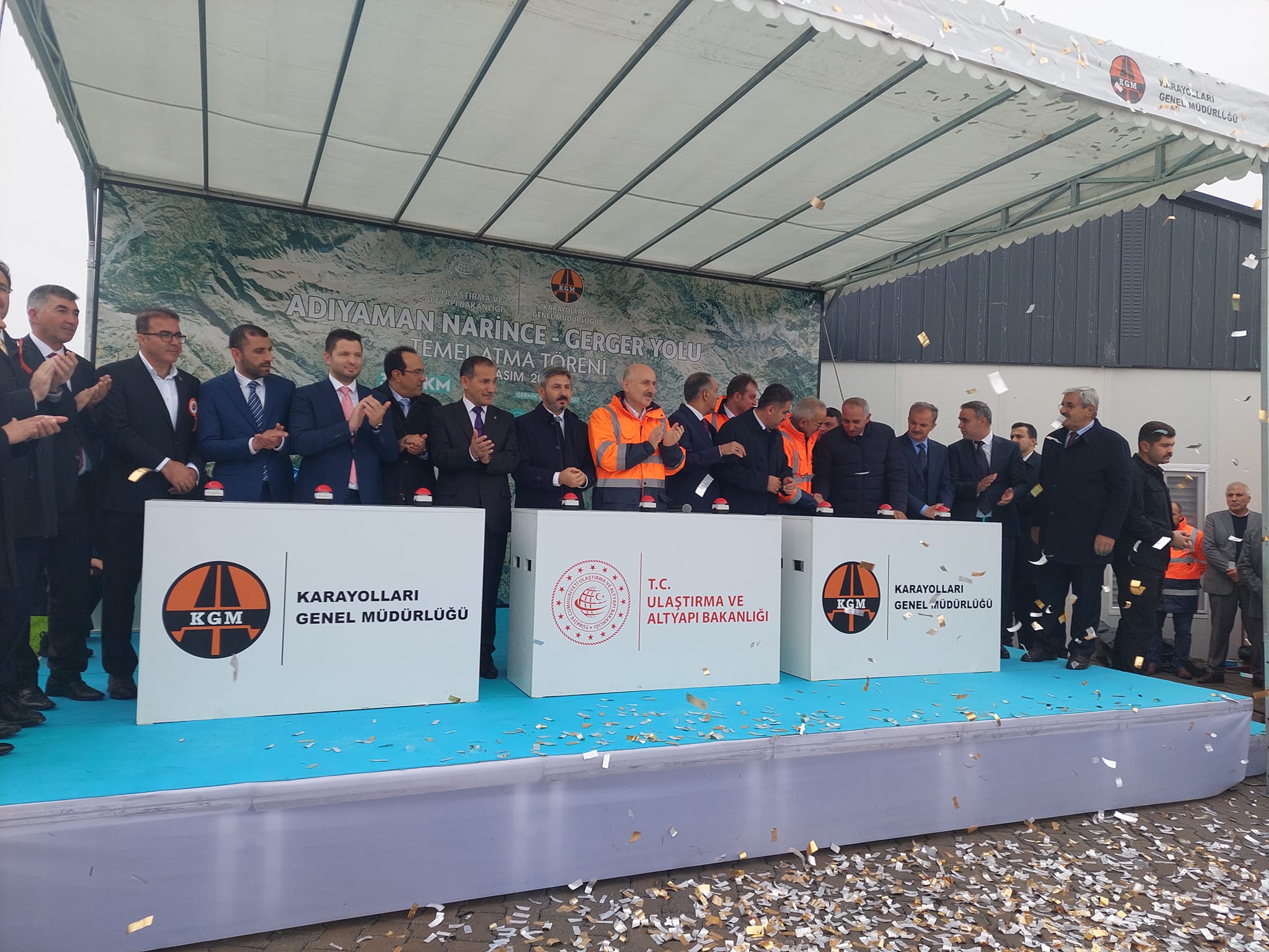 Gerger Karayolunun Temeli Atıldı - Gerger Postası